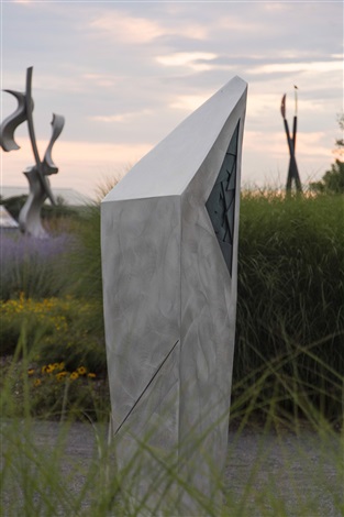 Triangle - tall, modern, abstract, contemporary, aluminum outdoor ...
