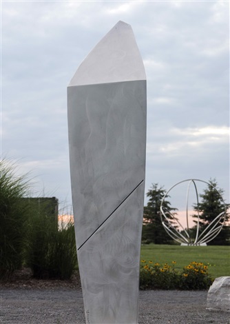 Triangle - tall, modern, abstract, contemporary, aluminum outdoor ...