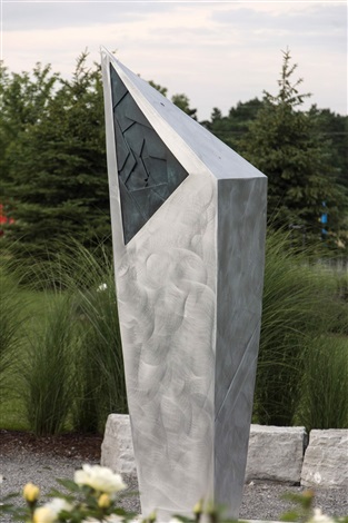 Triangle - tall, modern, abstract, contemporary, aluminum outdoor ...