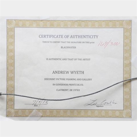 BLACKWATER by Andrew Wyeth on artnet