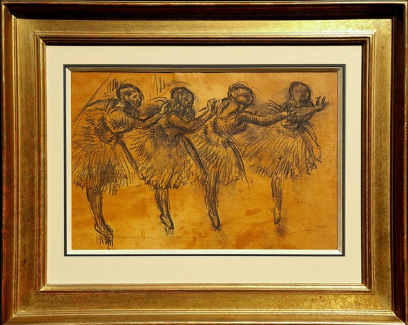Four Dancers Evolving by Edgar Degas on artnet
