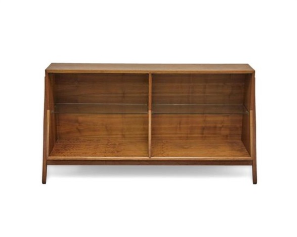 A Drexel Declaration Modern Walnut Bookcase by Drexel Furniture (Co ...