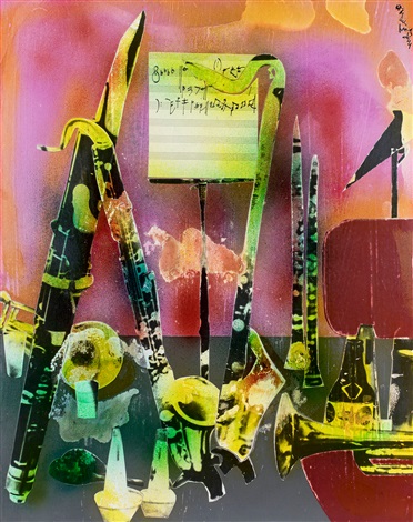 Of the Blues Intermission Still-Life, Instruments of Dixieland by ...