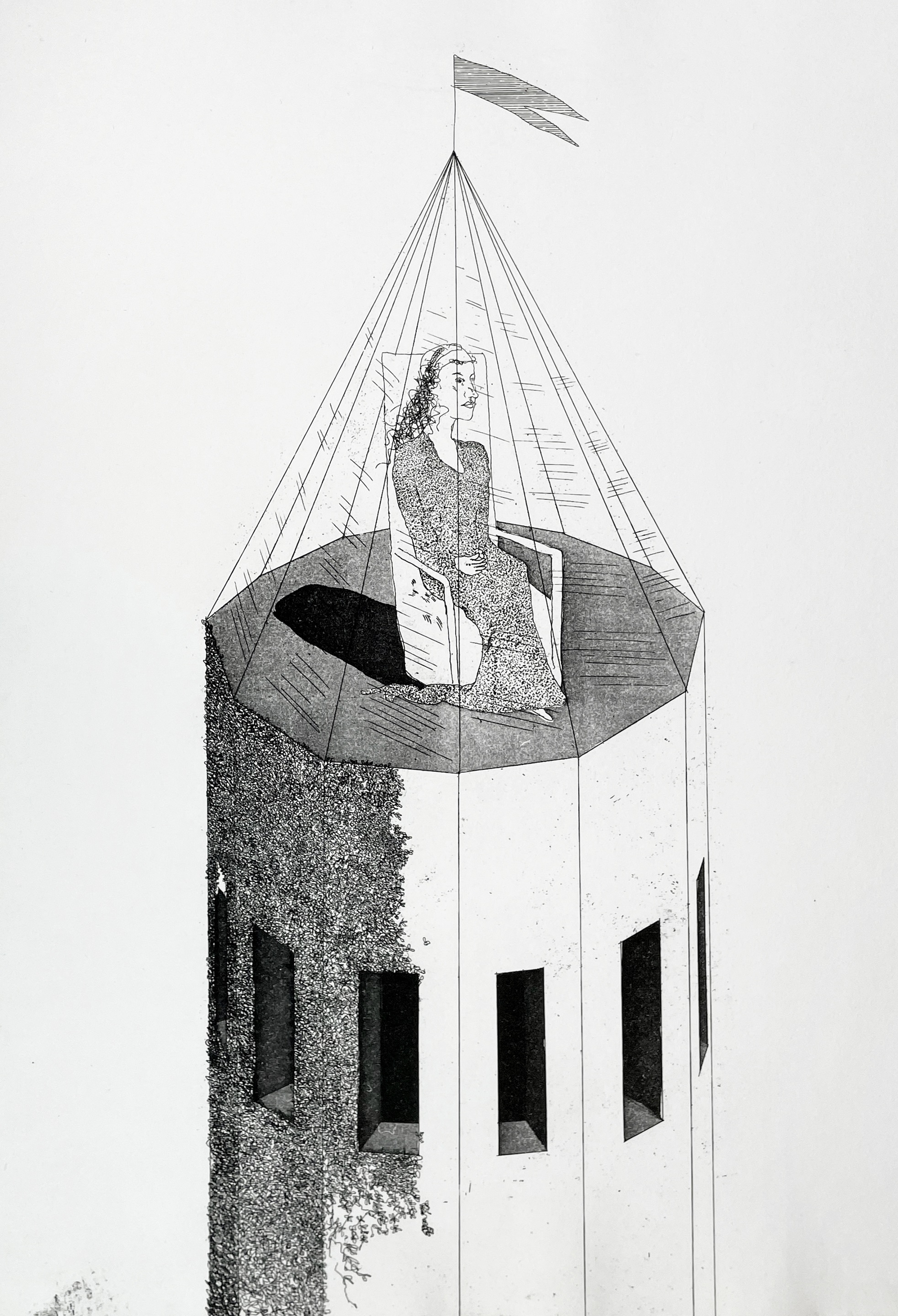 How To Draw Rapunzel In Her Tower