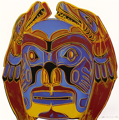 North West Coast Mask, from Cowboys and Indians by Andy Warhol on artnet