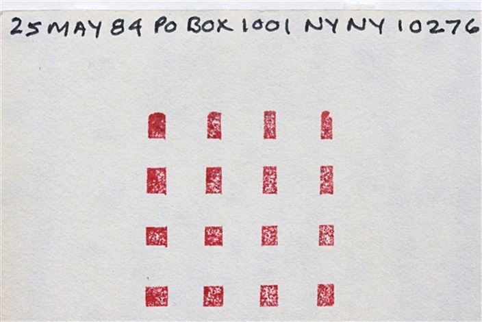 Untitled drawing for Lynn Charles Foster by Carl Andre on artnet