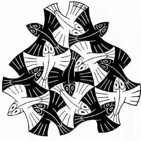 Fish Vignette by M.C Escher on artnet