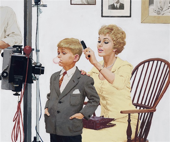 Child at Photographer, Saturday Evening Post Cover, Sep. 26, 1959 by ...
