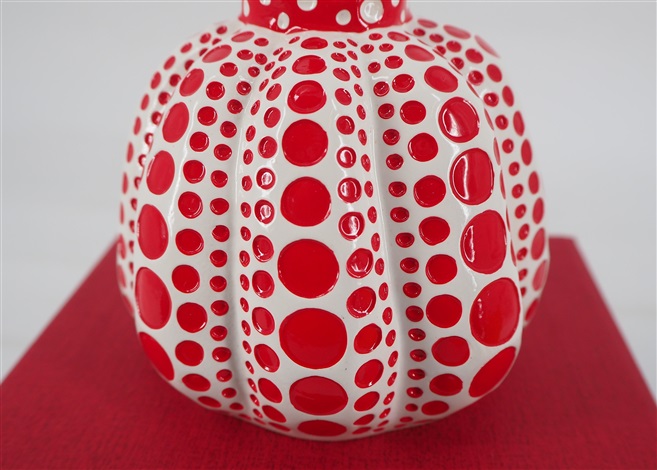 Dots Obsession Pumpkin Red by Yayoi Kusama on artnet