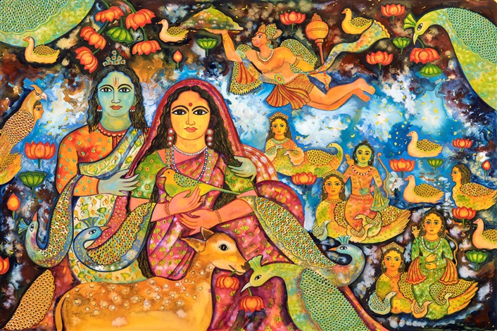 Sita and Ram by Jayasri Burman on artnet