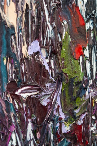 Northern Lights - bold, impasto, abstract expressionist, acrylic on ...