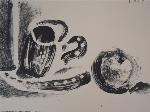 Cup and Apple by Pablo Picasso on artnet