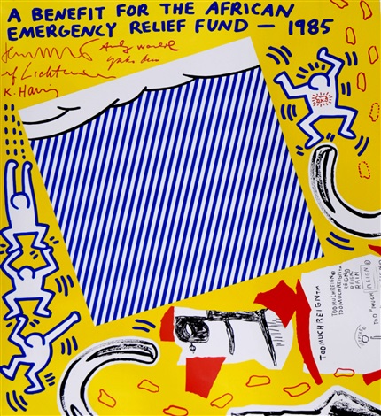 Rain Dance with Andy Warhol, Jean Michel Basquiat, Roy Lichtenstein Yoko Ono by Keith Haring on ...