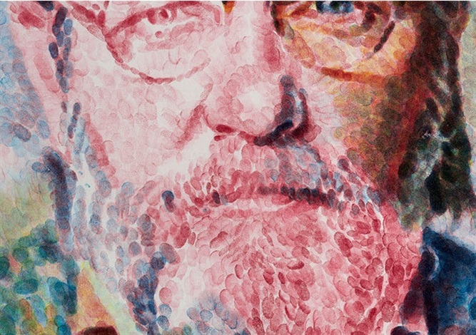 Chuck Close Thumbprint Drawings