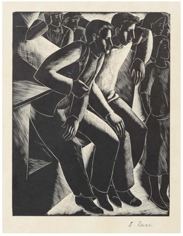 ONLOOKERS AT THE CEILIDHE by Elizabeth Rivers on artnet