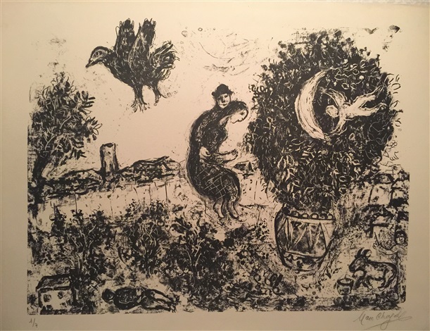 The Moon in the Bouquet by Marc Chagall on artnet