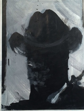 Shadow Head Portrait Marlboro Dickhead by Richard Hambleton on artnet