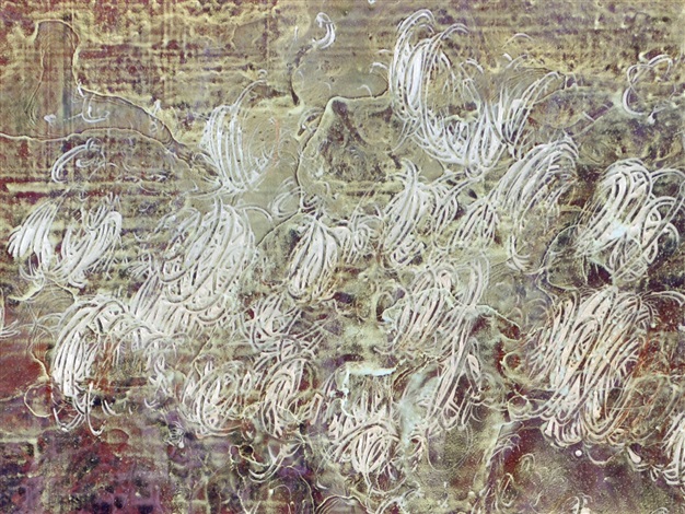 Nocturne - rich, colorful, lyrical, gestural abstract, acrylic on ...