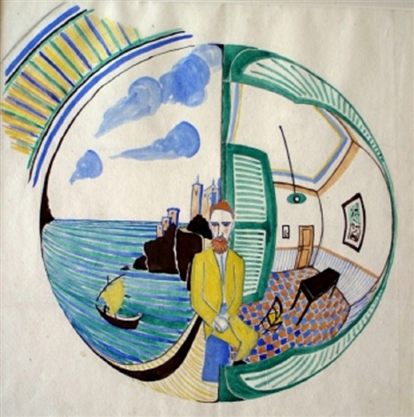 Self-portrait design for plate by M.C Escher on artnet