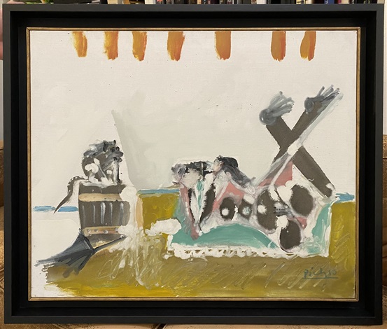 Photographer and monkey by Pablo Picasso on artnet