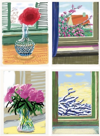 My Window set of 4 by David Hockney on artnet