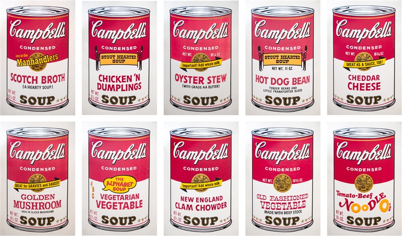 Campbells Soup Cans Suite of 10 by Andy Warhol on artnet