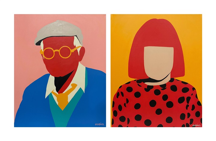 David Hockney Yayoi Kusama by Coco Dávez on artnet