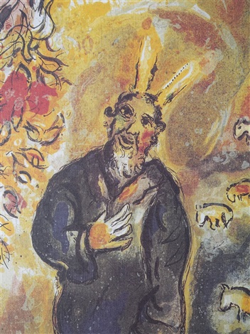 Moses and the Burning Bush by Marc Chagall on artnet