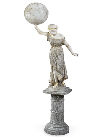 Art Nouveau Torchiere by Guglielmo Pugi on artnet