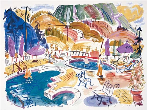 Relaxing By the Pool by Rod Prouse on artnet