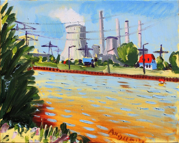 Kraftwerk am Main by Peter Angermann on artnet