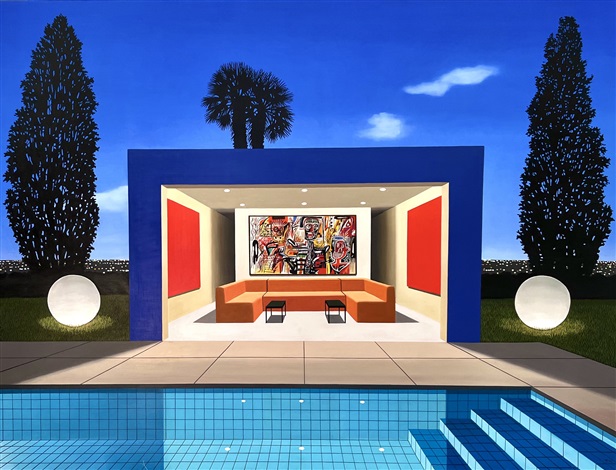Pool House with Double Orbs by Tom McKinley on artnet