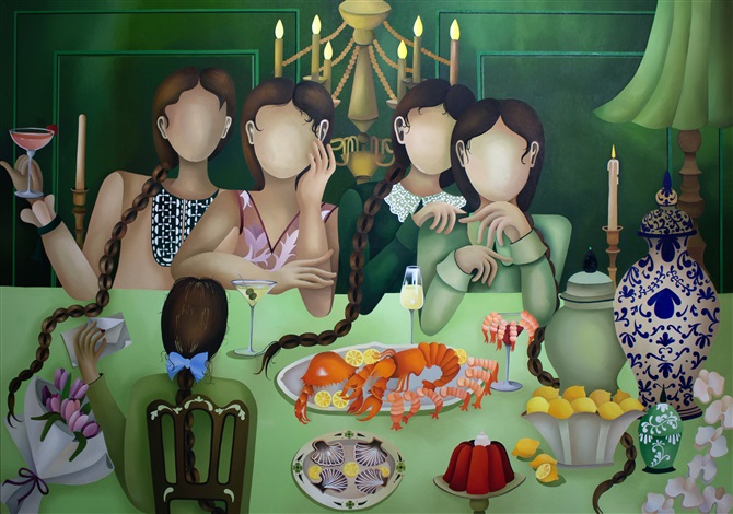 Invited to Dinner by Celine Ali on artnet