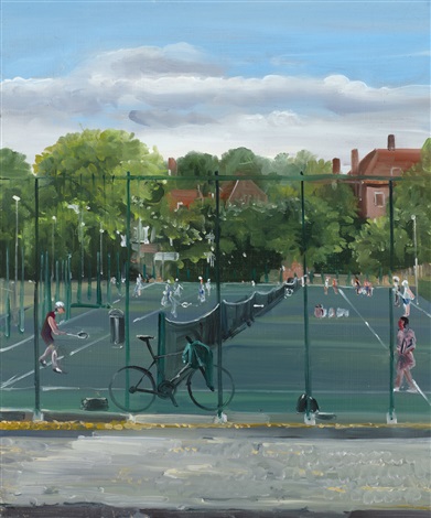 Tennis Court, Clissold Park by Shibu Natesan on artnet