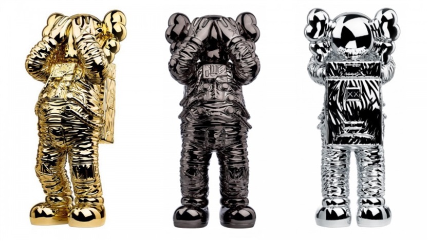 KAWS Holiday Space Figure GoldBlackSilver Set by KAWS on artnet