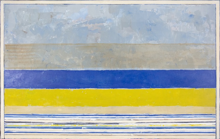 Triptych - bold, bright, colorful, abstract, modernist, tryptic oil on canvas by David Sorensen ...