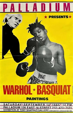Warhol Basquiat Boxing Poster Basquiat Warhol boxing The Palladium by ...