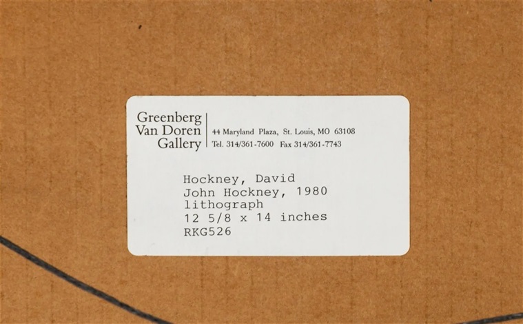 John Hockney by David Hockney on artnet