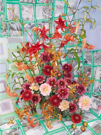 Spoke Trellis with Lily and Dahlia Baroquecoco Series by Christopher ...