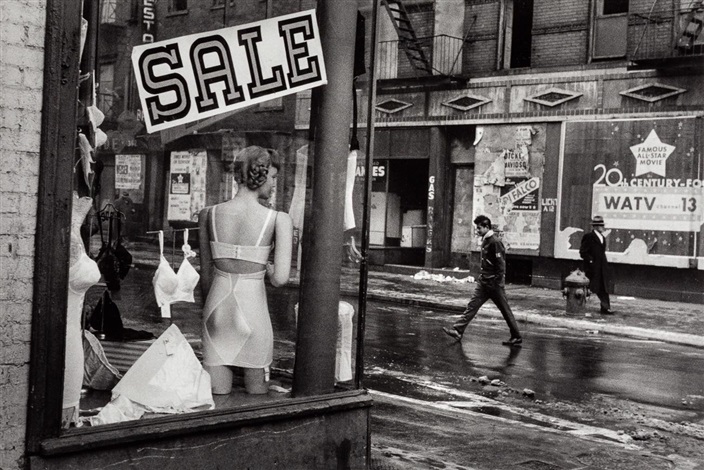 Lingerie shop window on Lower East Side, USA, New York City, Manhattan ...