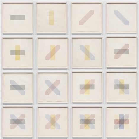 Bands of Color in Four Directions and All Combinations by Sol LeWitt on ...