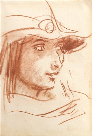 Portrait of Dorelia by Augustus Edwin John on artnet