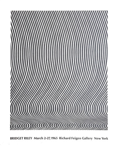 Richard Feigen Gallery 1965 Op Art poster by Bridget Riley on artnet