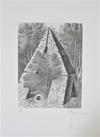 Single pyramid by Jose Ramon Alejandro on artnet