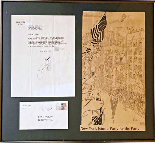 Original unique Self portrait drawing by Albert Hirschfeld on artnet