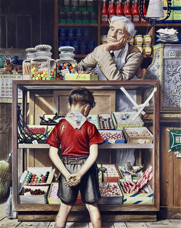 Penny Candy, The Saturday Evening Post Cover by Stevan Dohanos on artnet