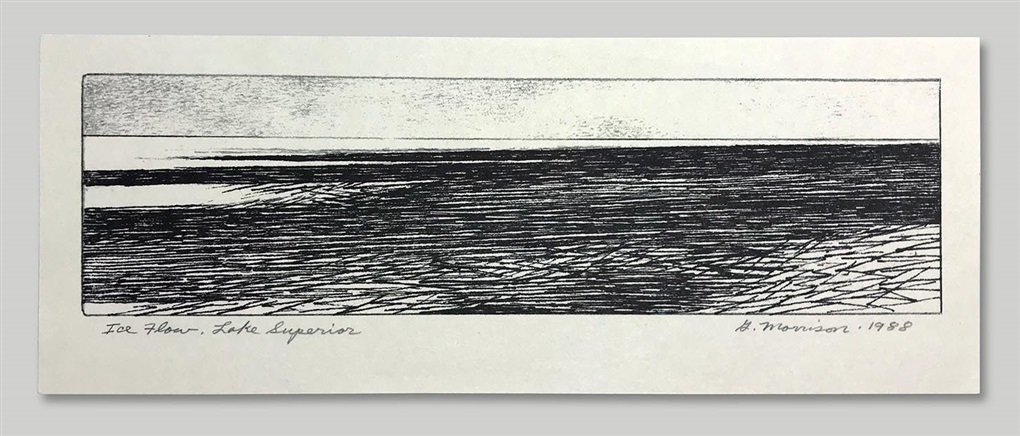 Ice Flow, Lake Superior by George Morrison on artnet