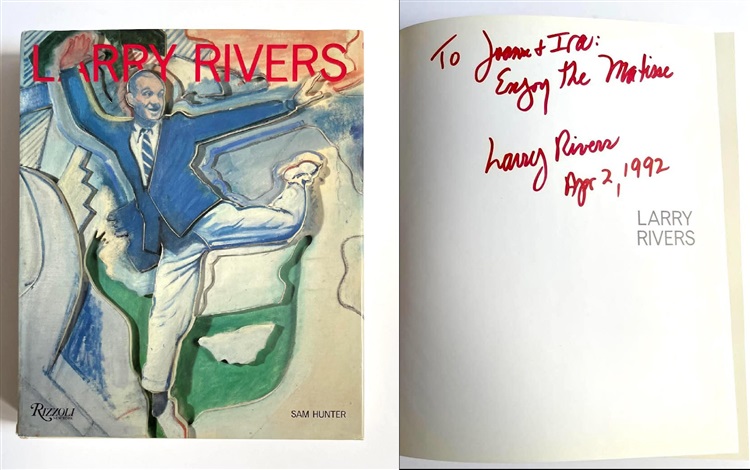 LARRY RIVERS hand signed and inscribed first edition book by Larry ...