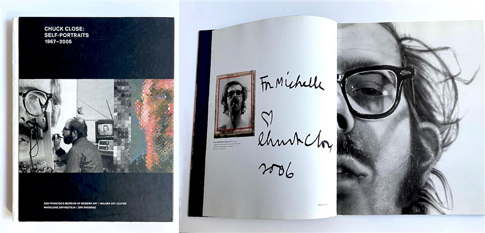 Chuck Close Self-Portraits 1967-2005 Hand signed and inscribed to ...