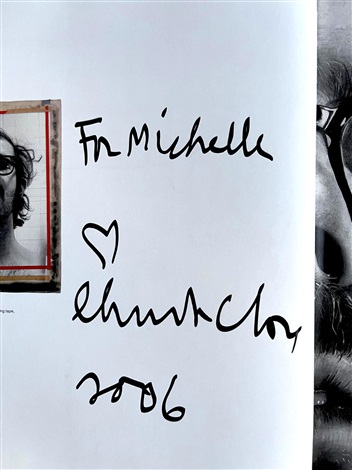 Chuck Close Self-Portraits 1967-2005 Hand signed and inscribed to ...